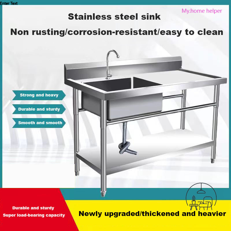 🔥Thickened stainless steel sink/2-layer multifunctional kitchen bracket ...