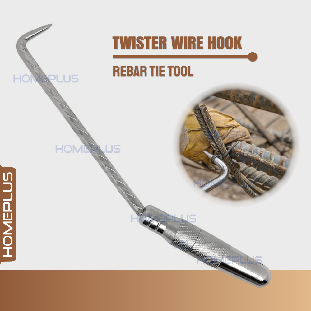 Homeplus Reinforcing Tie-up Twister Wire Hook Rebar Metal Tie Ikat Besi ...