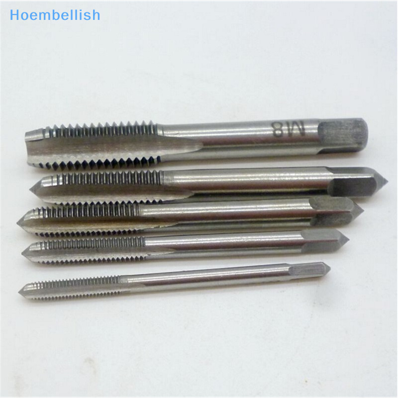 Hoe> 5pcs/Set M3 M4 M5 M6 M8 Hand Tap Straight Flute 3mm-8mm Hand Fast ...