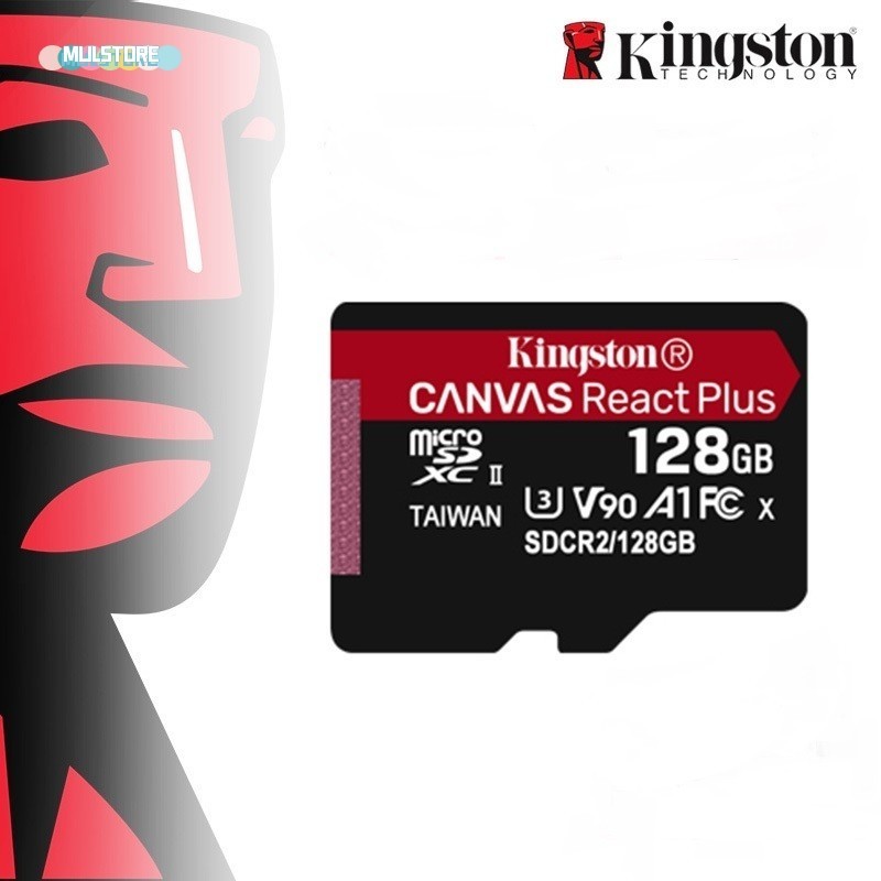 (Mulitibuy) Kingston canvas react plus microSD flash memory card for UHS-II 4K / 8K video ...