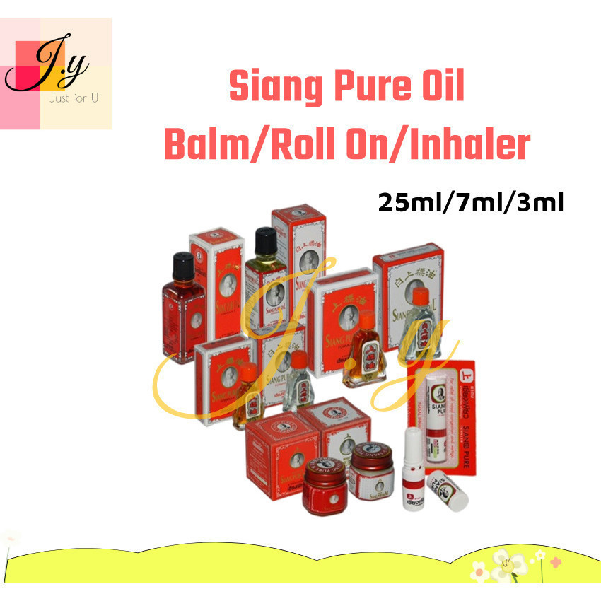 READY STOCKS!!!Siang Pure Oil 25ml/7ml/3ml Balm/Roll On/Inhaler ...