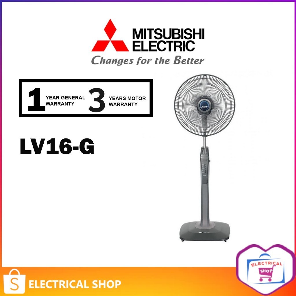 Mitsubishi LV16GU 16" Designer Stand Fan 16 inch standing LV16-G ...