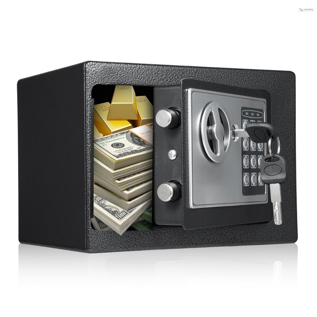 [muslmy] Bisofice Home Safes Fireproof Waterproof Box with Keypad and ...