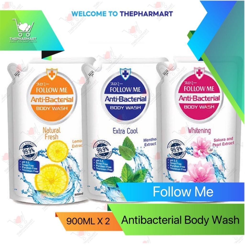 Follow Me Anti Bacterial Body Wash (900ML X 2) Twin Pack | Shopee Malaysia