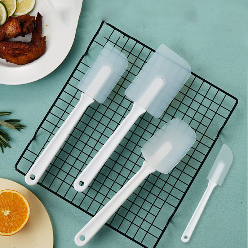 Heat Resistant Silicone Heavy Duty Spatula Food Scraper for Baking ...