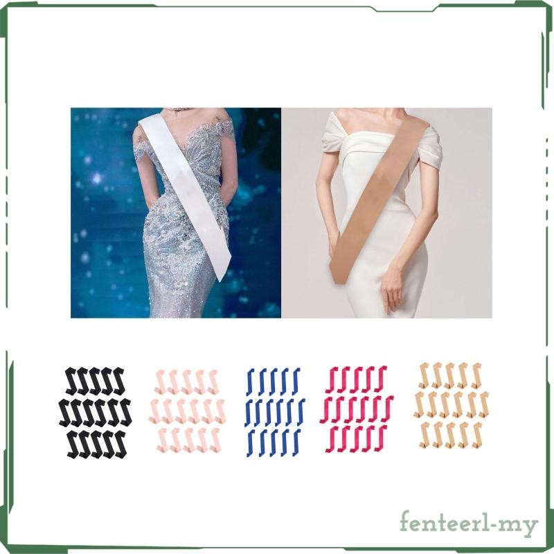 [Fenteer1efMY] 16x Blank Sash Set Sashes Make Your Own Sash Pageant ...