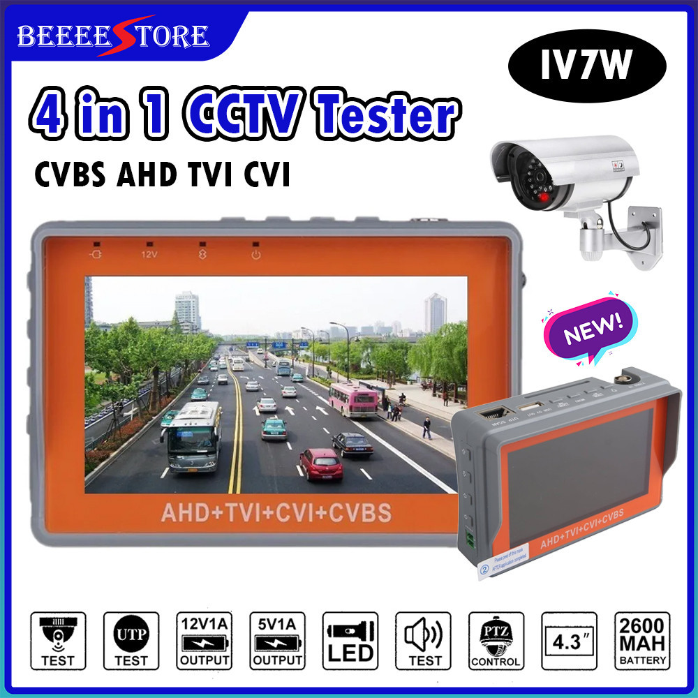 IV7W 4.3 Inch 4 in 1 Wrist CCTV Tester 8MP AHD TVI CVI CVBS Security ...