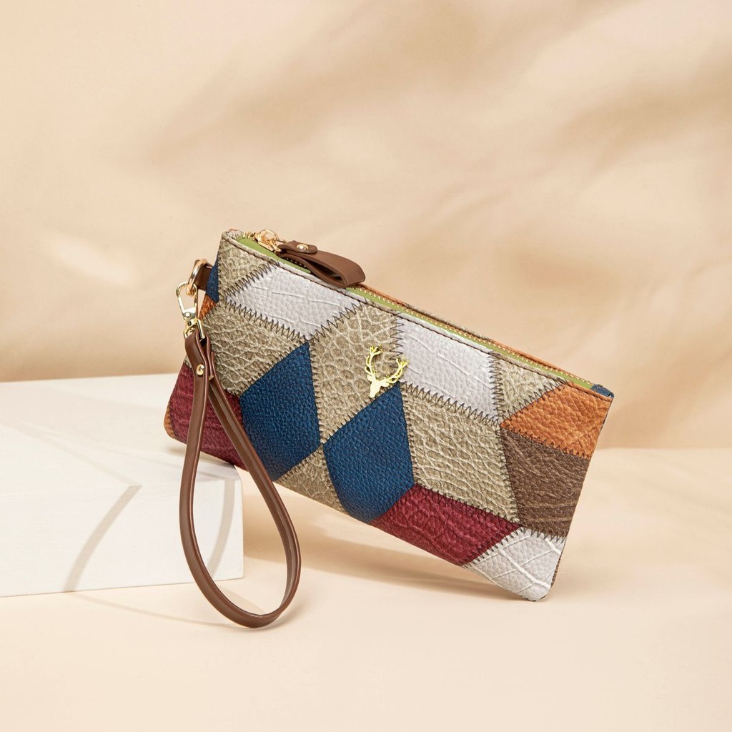 Fashion Clutch Female Ethnic Style Retro Texture Mobile Phone Bag Coin ...