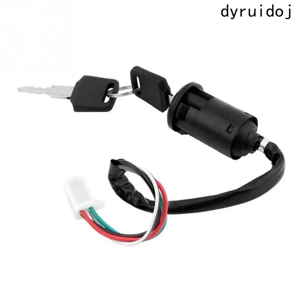 DYRUIDOJ Motorcycle Ignition Switch, Male Plugs ON/OFF Wires ATV ...