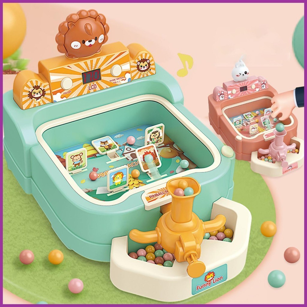 Pinball Games for Kids Cartoon Marble Game Arcade Machine Interactive ...