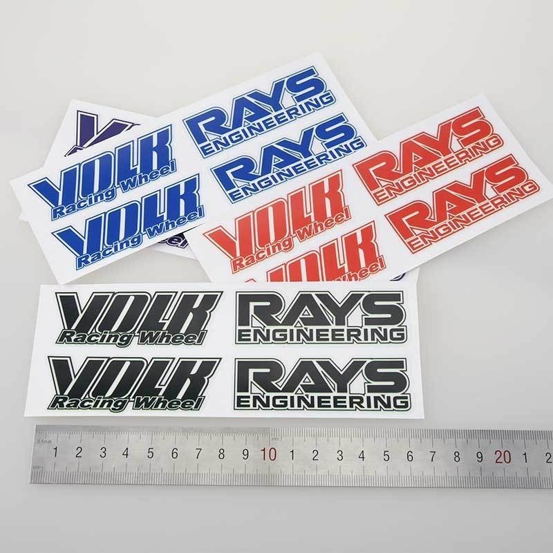 R RAYS WHEEL Volk WHEEL WHEEL WHEEL Body Car Sticker RAYS WHEEL Car ...