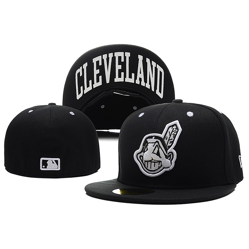 High Quality Cleveland Guardians Fitted Hat 59FIFTY Cap Full Close Fit ...