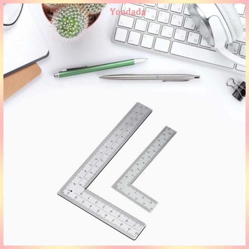Yoo Portable Right Angle Ruler Framing Square Ruler Stainless Steel L ...