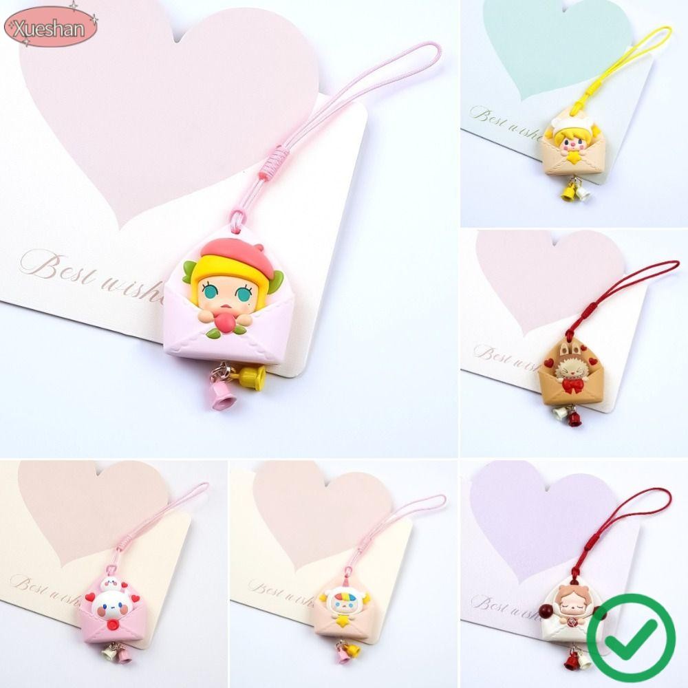 XUESHAN Labubu Phone Strap, Cartoon Dimoo Phone Charm Chain, Molly ...