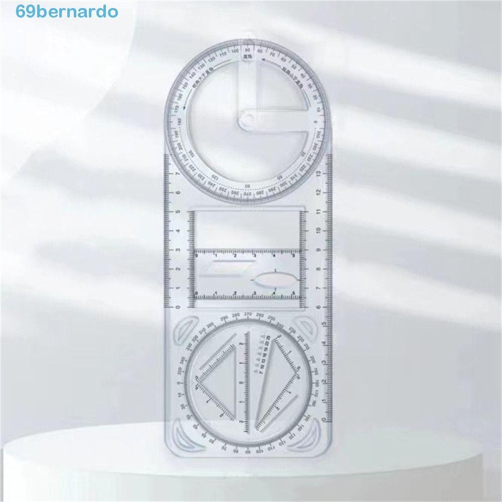 BERNARDO Drawing Ruler, Activity Angle Multifunctional Geometry Ruler ...