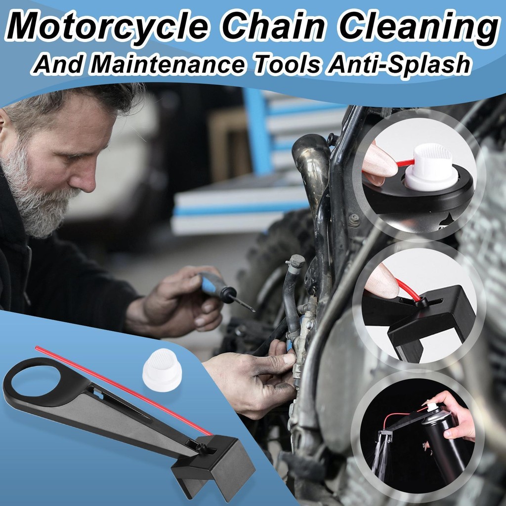 Motorcycle Lube Applicator Chain Cleaner Attachment Motorcycle Lube ...