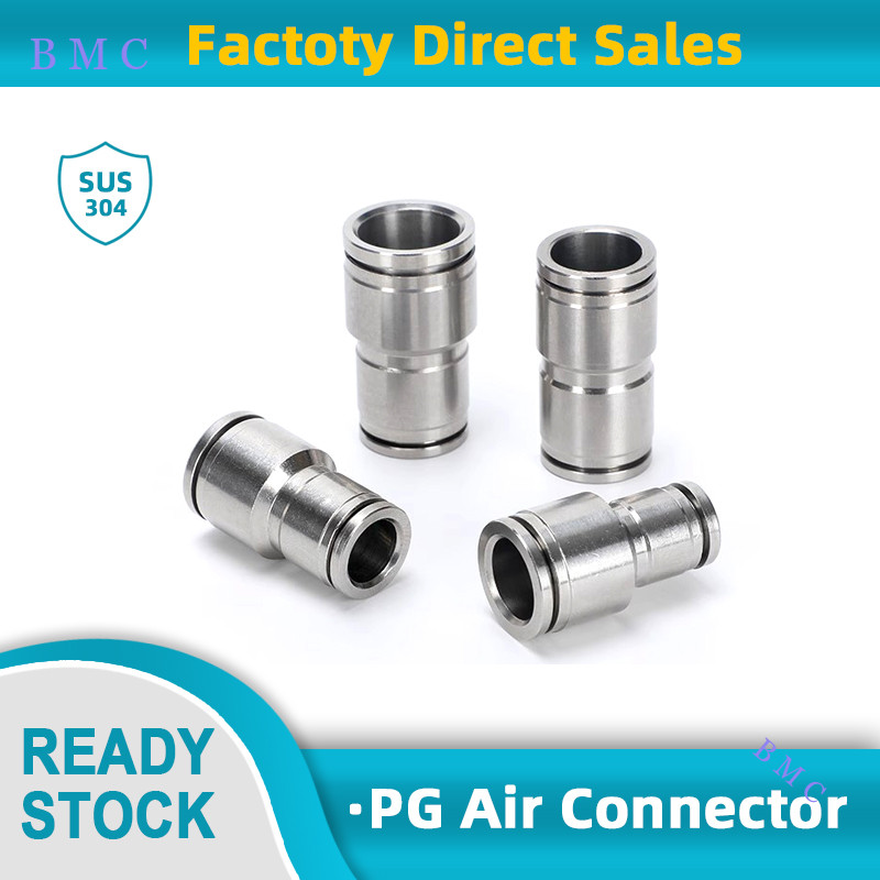 304 Stainless Steel Pneumatic Quick Connector PU Straight-through ...