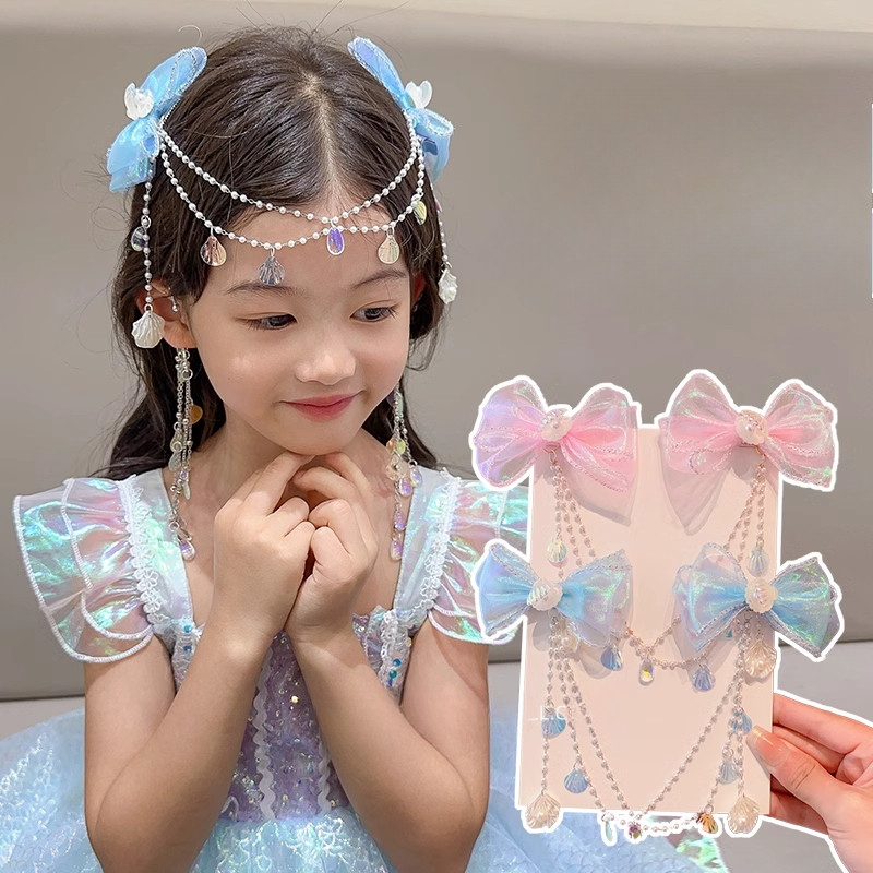 Children Fairy Forehead Chain Antique Necklace Girls Hanfu Headdress ...