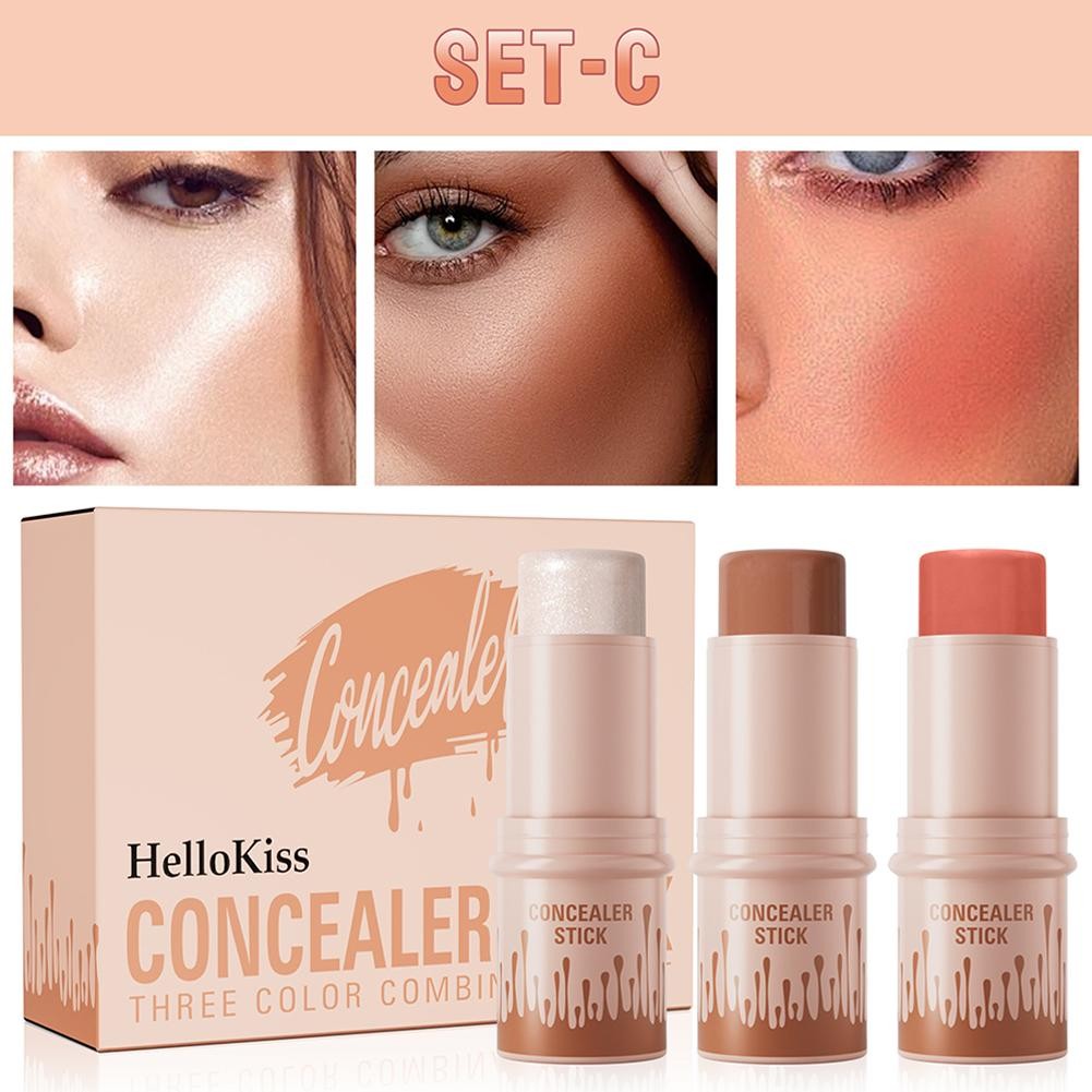 Hellokiss Multi-color Natural 3d Highlight Stick Set Stick Brightened ...