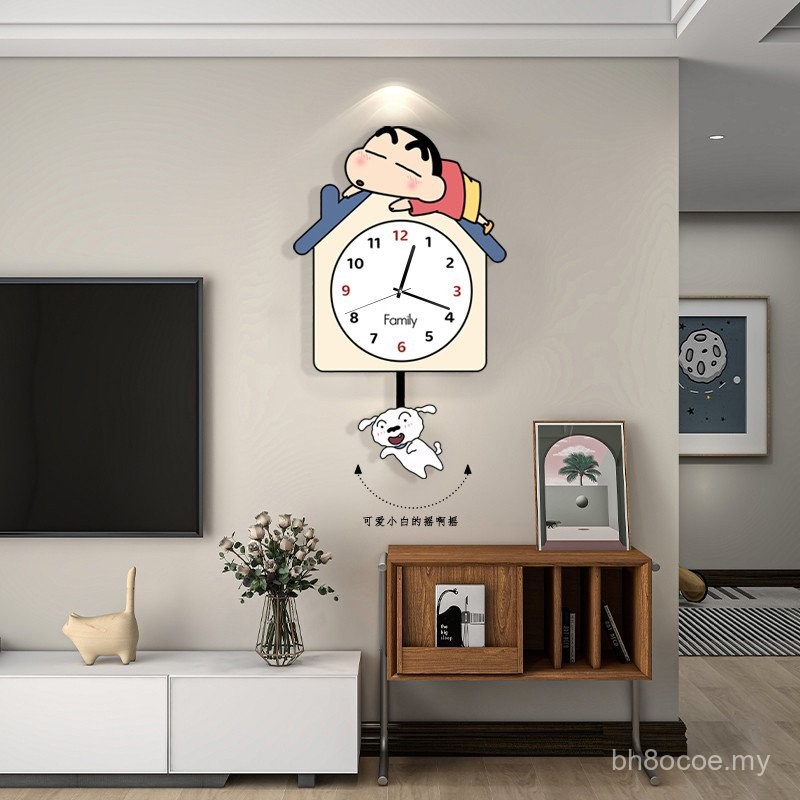 Crayon Shin-chan 2025 Model Baharu Internet Selebriti Jam Dinding Ruang ...