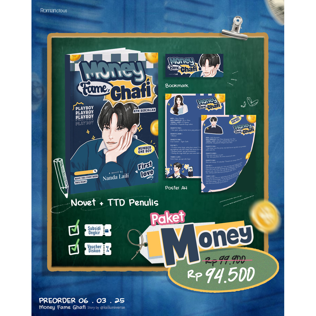 [Romancious] Novel Money, Fame, Ghafi by Nanda Laili - Roman Fiction ...