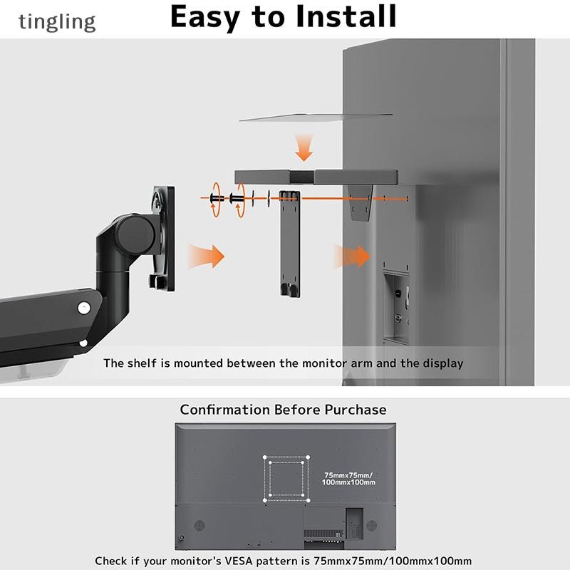 MY VESA Interface Desktop Computer Monitor TV Back Holder PC Screen ...