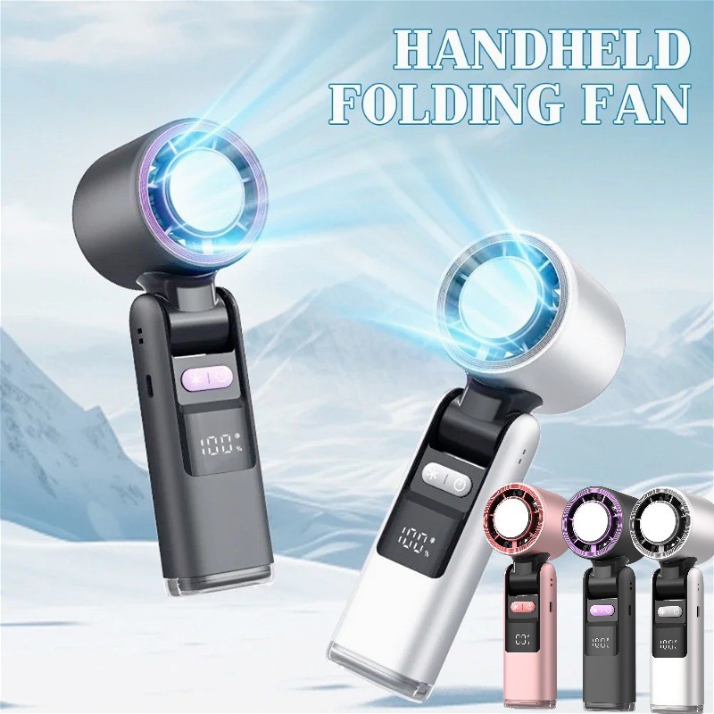 Kipas 4000mAh Portable Fan Usb Rechargeable Handheld Fan Turbo Fan with ...