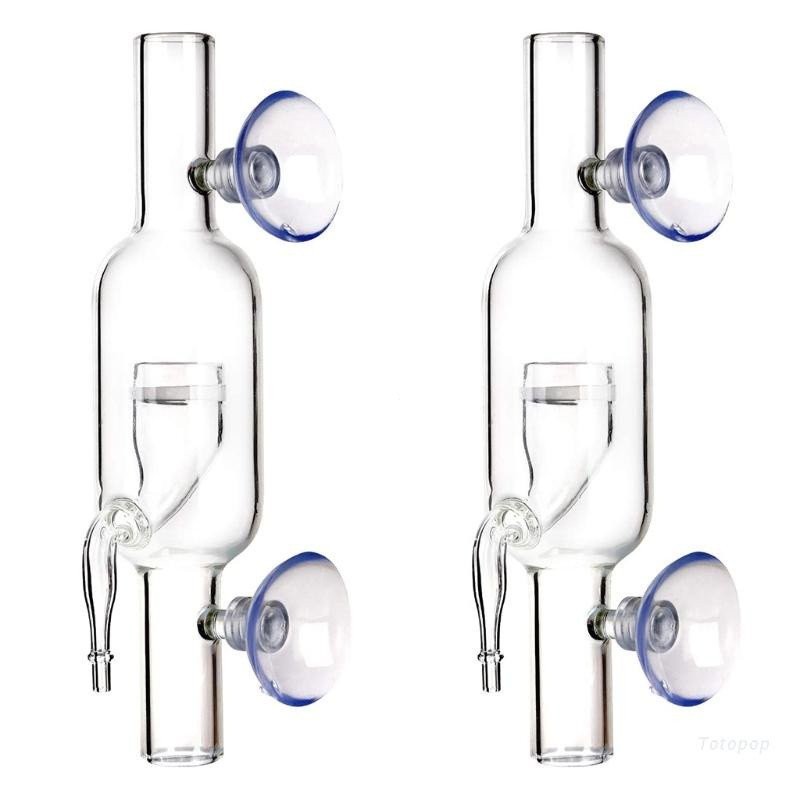 Top Glass Co2 Diffuser With Suctions Cups Clear Inline Atomizer For 7436