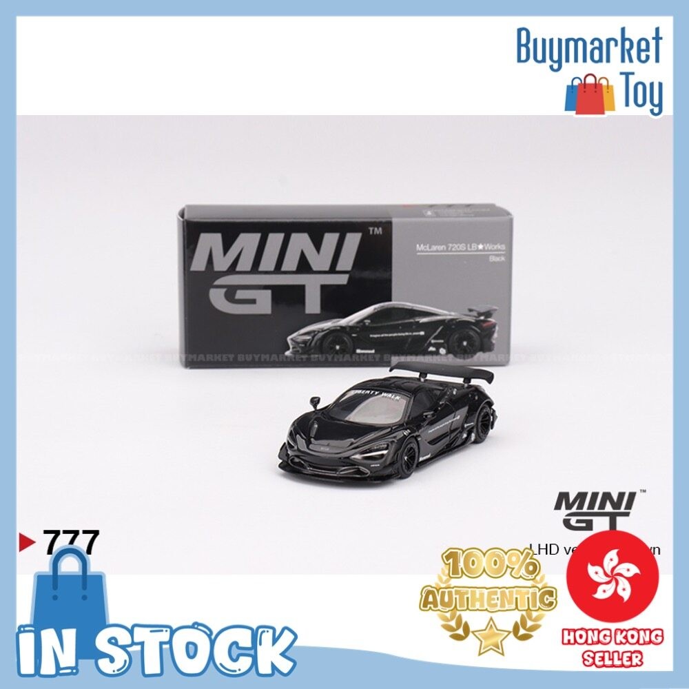 [Authentic] Mini GT #777 1/64 McLaren 720S LB Works Black Diecast Model ...