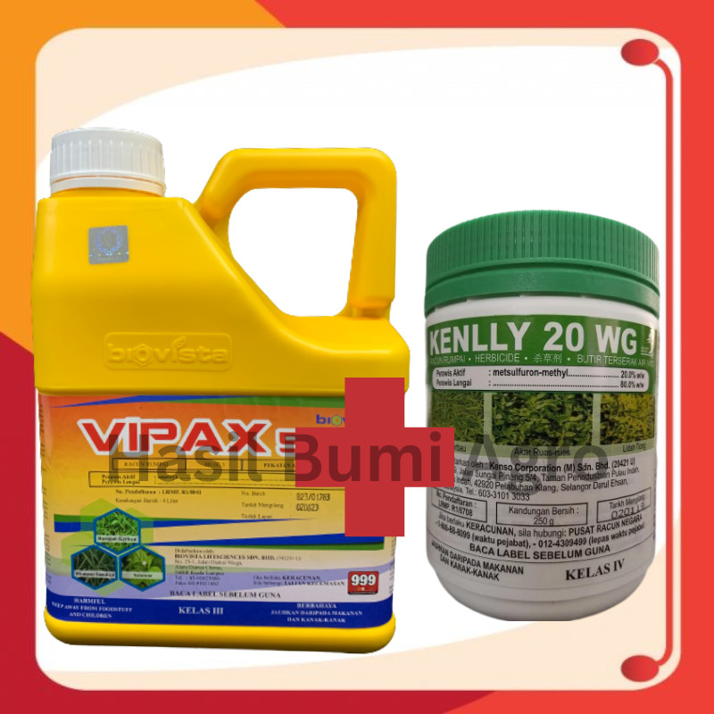 4L VIPAX + 250G KENLLY 20WG BOTOL (1 SET PACKAGE) RACUN RUMPUT KEMATIAN ...