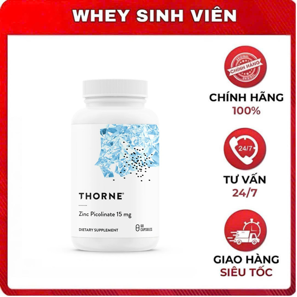 [Genuine] Thorne Zinc Picolinate Zinc Supplement 15mg (60 tablets) at ...