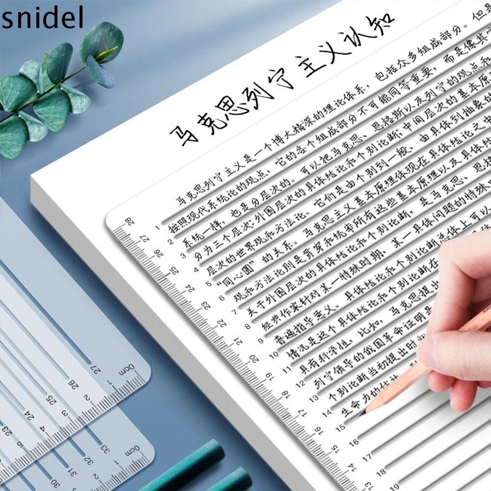 SNIDEL Straight Line Stencil Ruler Students A4 Neat Handwriting ...