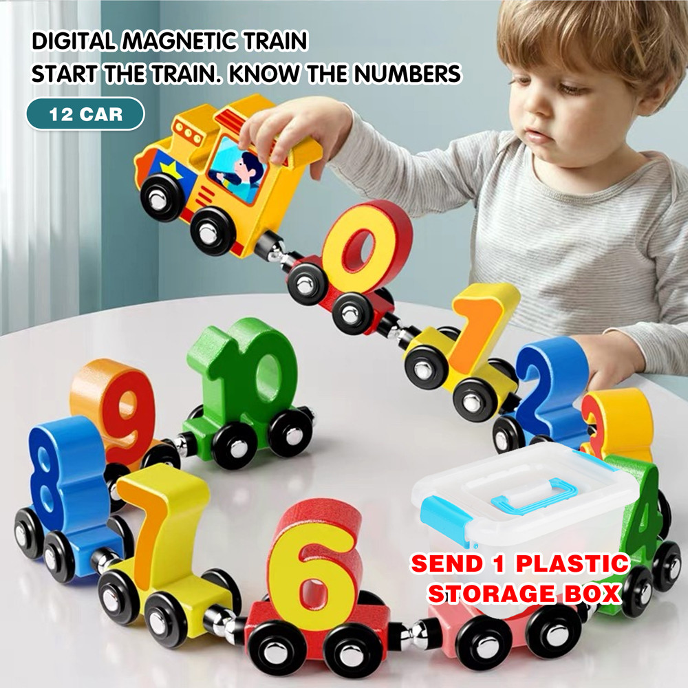 Magnetic Digital Train For Children Aged 1-3 Hand Eye Coordination ...