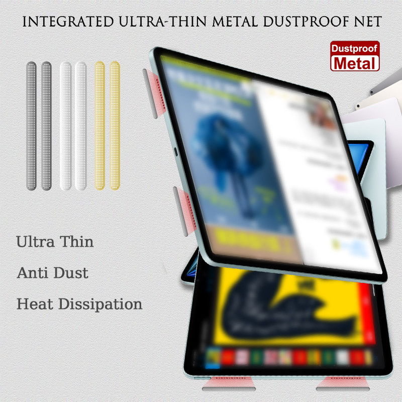 (4PCS)Metal Dustproof Net For Apple iPad mini 7 6 generation iPad Air 7 ...