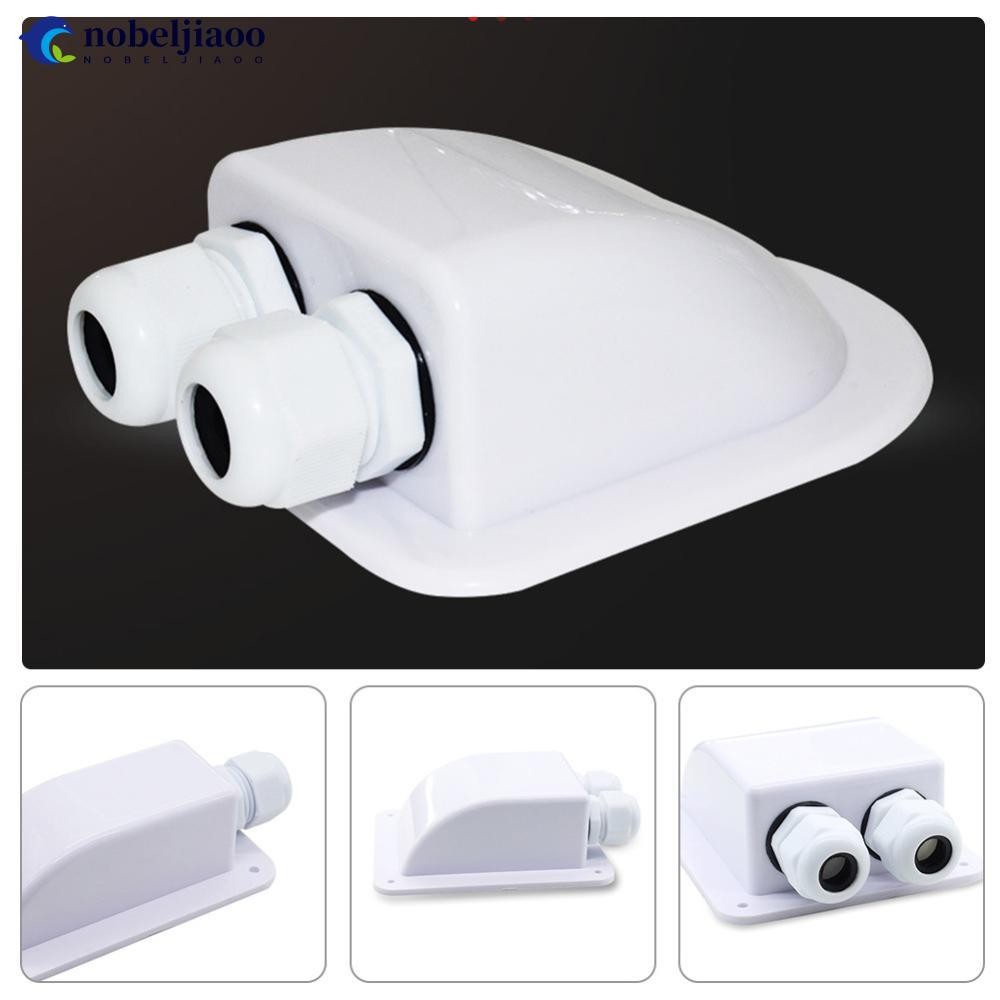 NOBELJIAOO Single/Double Holes Caravan Solar Car Junction Box Roof Wire ...