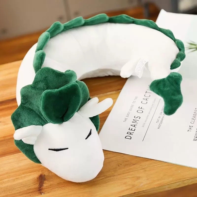 Spirited Away Haku Car Neck Pillow Plush U Shape Headrest Soft Support ...