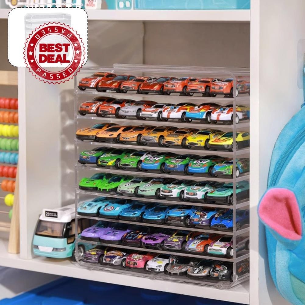 Model Car Display Box 1/64 Carpark Acrylic Model Scene Toys Set Gifts ...