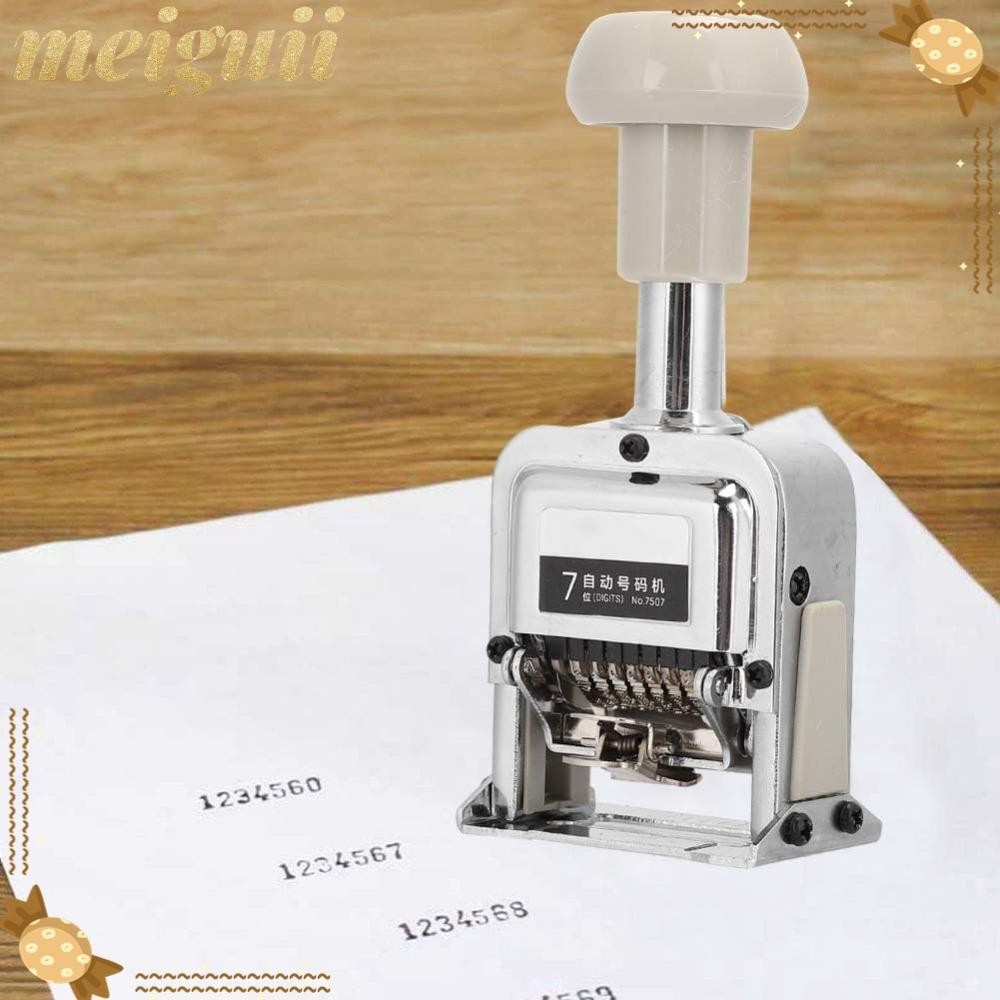 MEIGUII Numbering Stamp, 7 Digits Characters 4.8mm Automatic Bates ...