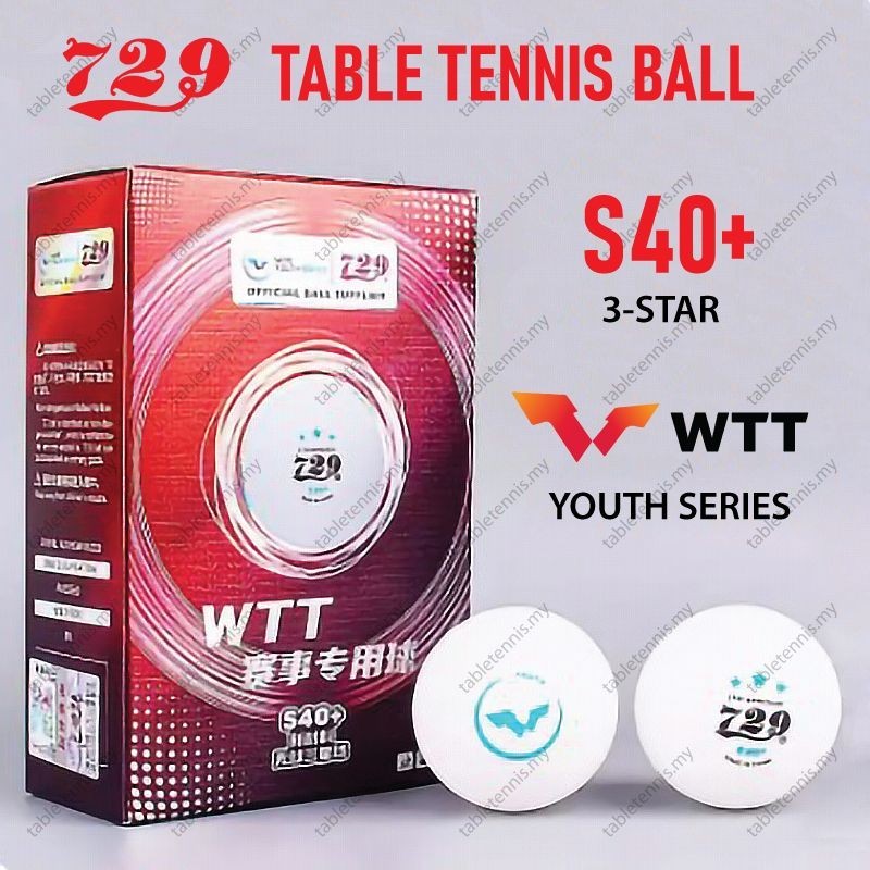 New 729 Friendship S40+ WTT Youth Series Table Tennis Ball 3 Star 6 Balls per box Bola Ping Pong ...