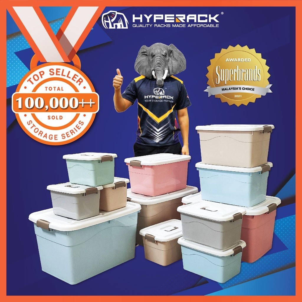 SUPERACK S M L XL Storage Box Plastic Container Storage Organizer ...