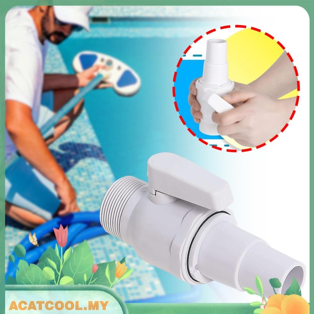 [Acatcool.my] 2-Way Ball Valve Float Valve Pool Filter Stop Connector ...