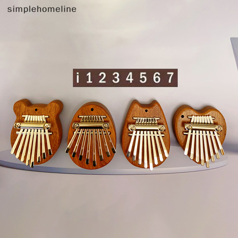 SLMY 8-Tone Mini Piano Accordion Finger Crystal Kalimba Finger Steel ...