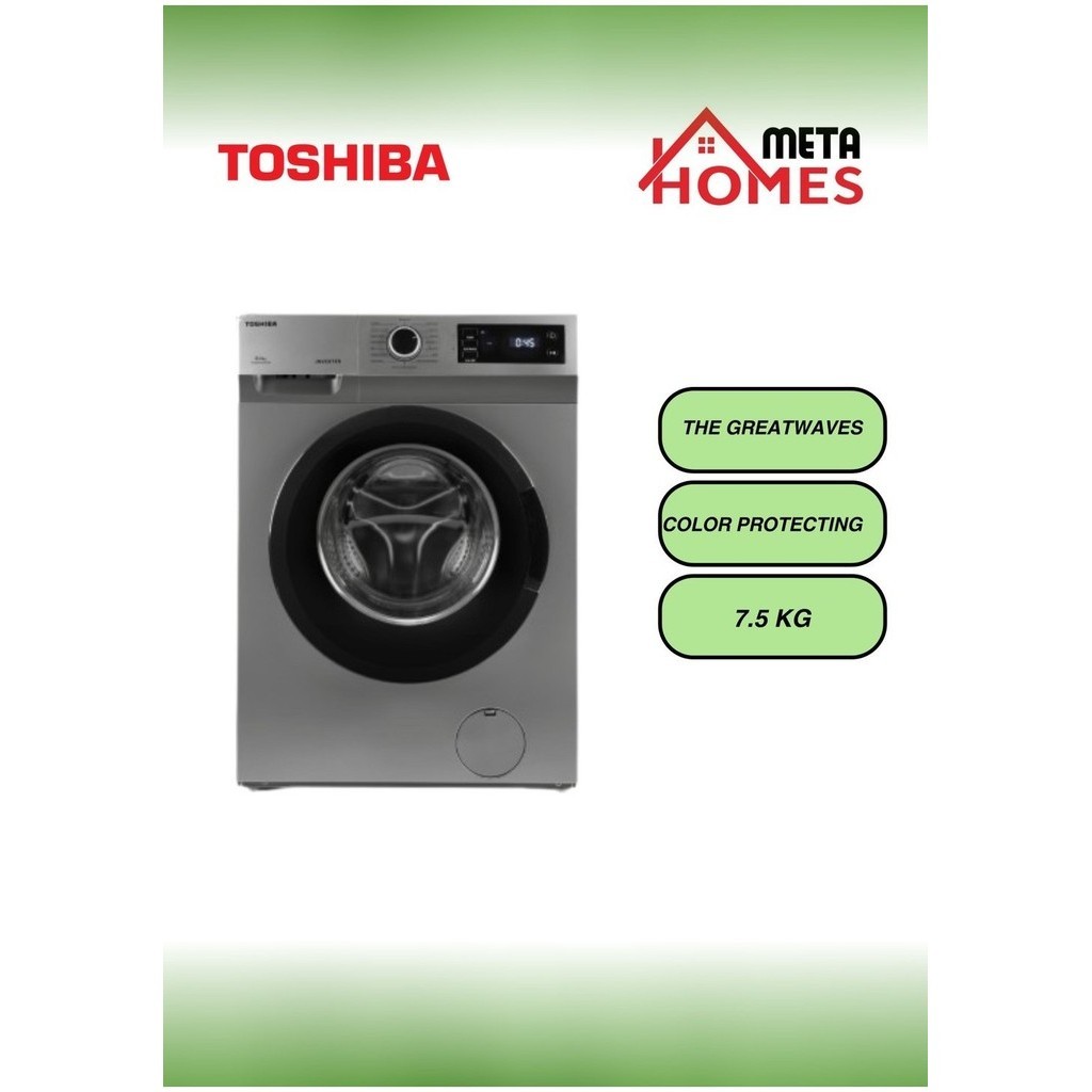 Toshiba 7.5 kg Inverter Front Load Washing Machine (480mm) TW-BH85S2M(SK) | Shopee Malaysia