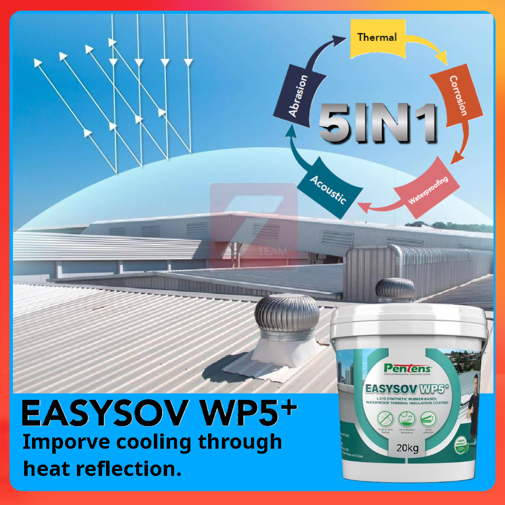PENTENS EasySov WP5+ 20KG l 5in1 Waterproof Coating l Paint Cat Kalis ...