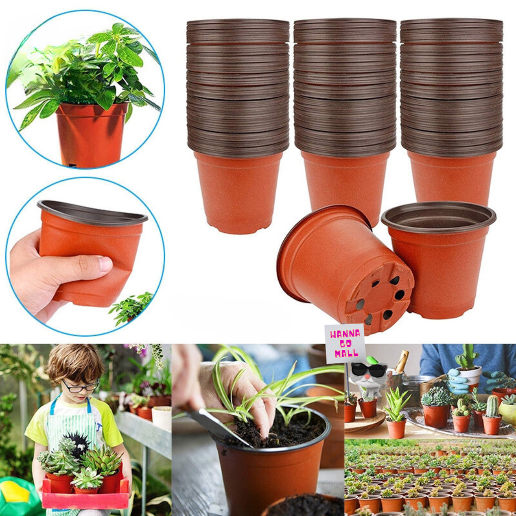 Disposable Ultra Thin Soft Plastic Pot Nursery Pots Seedling Starter ...