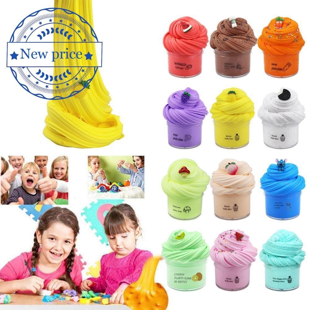 AntiStress Gift Cute Slime Fluffy Floam Kids Modeling Slime Clay Toys ...