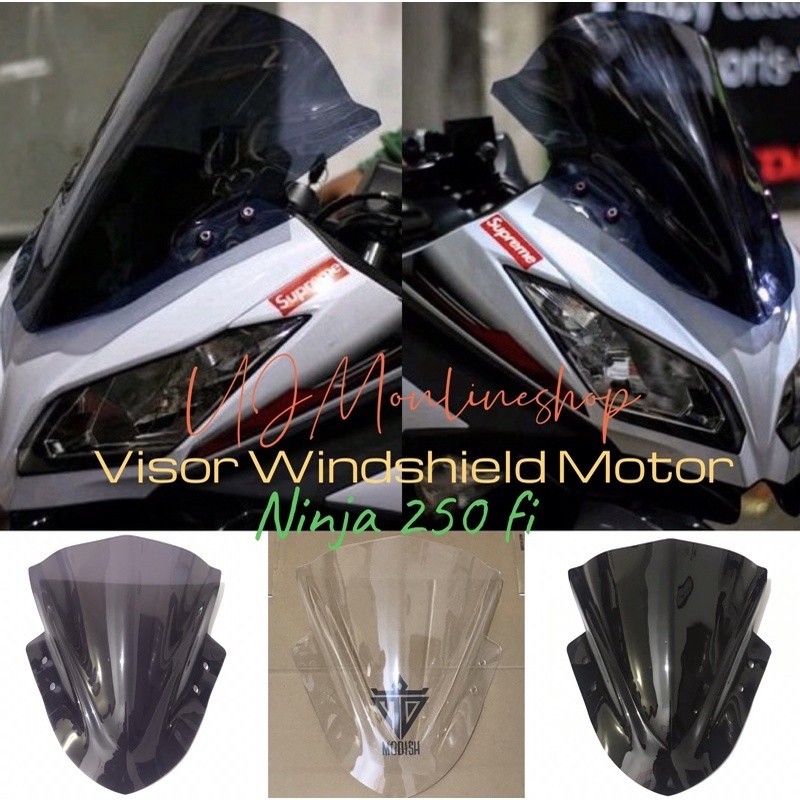 Visor Windshield Ninja 250 Fi Mika Fairing Ninja 250 Fi Gp Jenong Ready ...