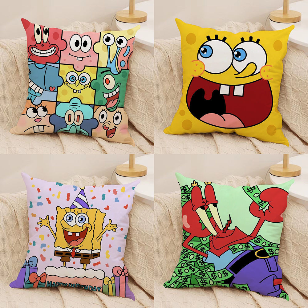 SpongeBob SquarePants Pillow Cute Girl Heart Dormitory Bedroom Pillow ...