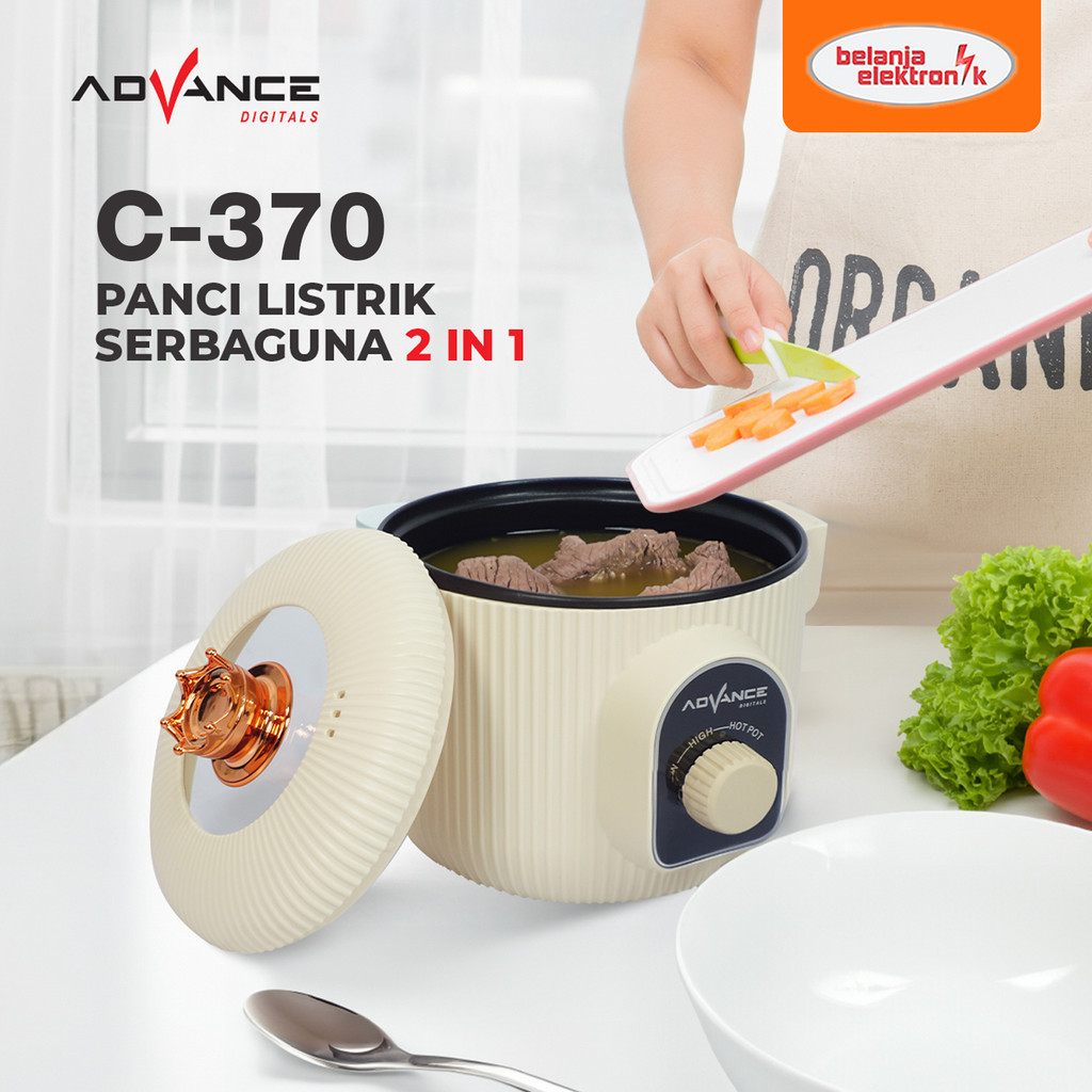 Advance C-370 Electric Pot STEAMER WARMER COOKER Multipurpose 4 IN 1 ...