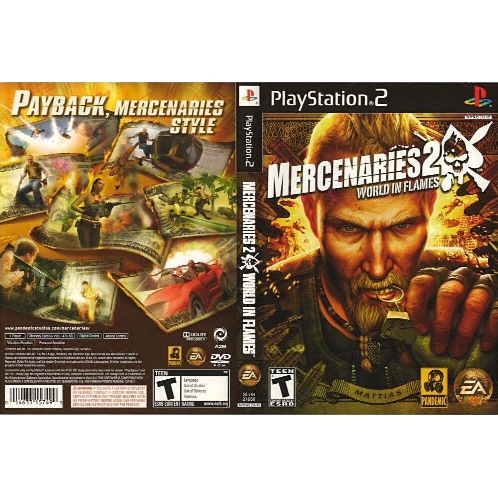 （PS2 Games CD DVD）PS2 Mercenaries 2 world in flames (Dvd Game) | Shopee ...